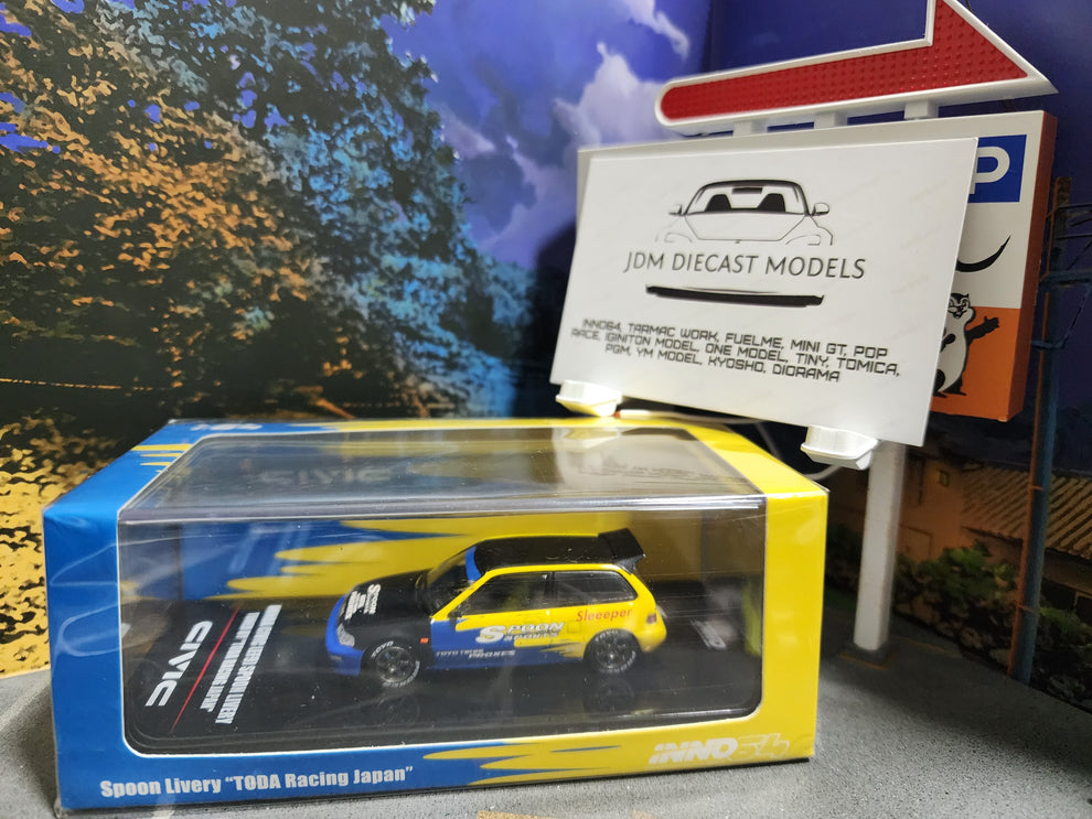 Inno64 Honda Civic EF9 Spoon Livery Tuned by "Toda Racing Japan" – JDM ...