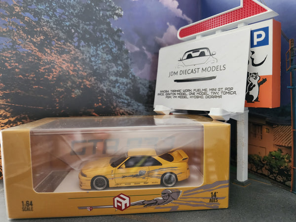 Focal Horizon Skyline R33 GT-R BCNR33 FNF Theme Yellow – JDM Diecast Models