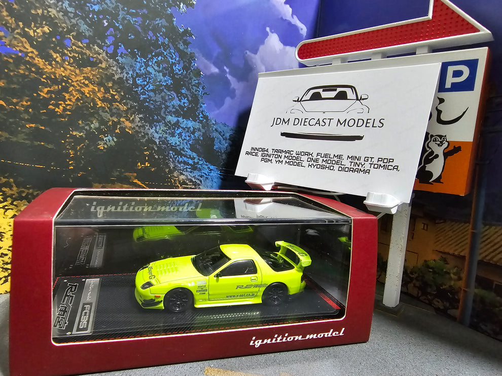Ignition Models Mazda RX-7 (FC3S) Amemiya Yellow Green IG2497 – JDM ...
