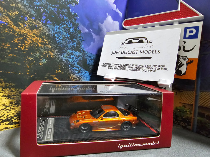 Ignition Models Mazda RX-7 (FD3S) Amemiya Metallic Orange IG1950 – JDM Diecast Models