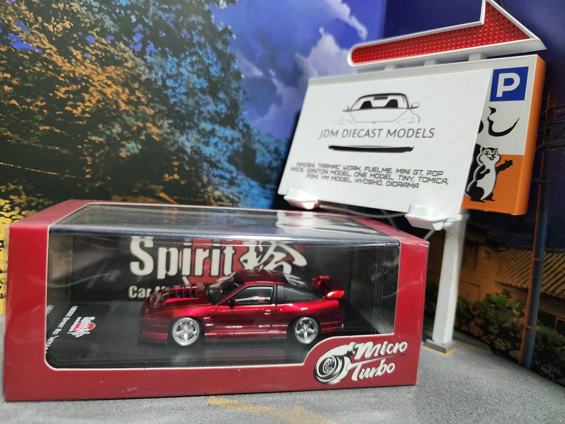 MicroTurbo 180SX Spirit Rei Miyabi Transparent Red – JDM Diecast Models
