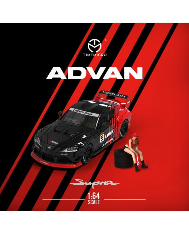 TimeMicro 1/64 Toyota Supra ADVAN with figure – JDM Diecast Models