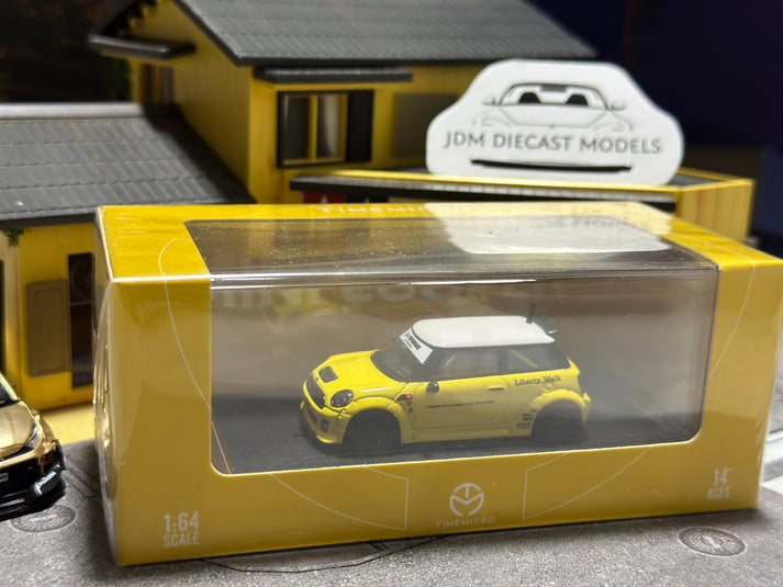 TimeMicro LBWK Mini Cooper Yellow – JDM Diecast Models